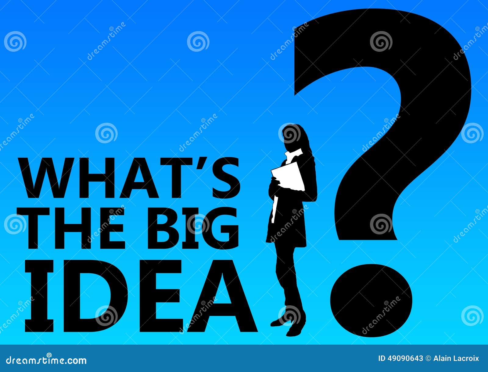 Gran idea stock de ilustración. Ilustración de negocios - 49090643