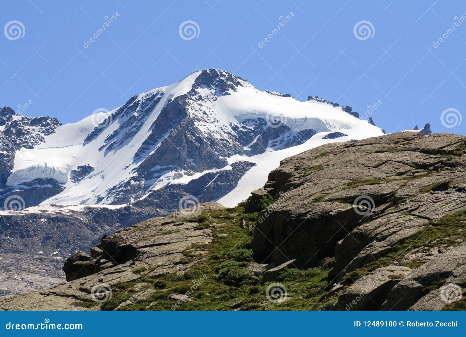 Gran Paradiso stock photo. Image of climbing, graeae - 12489100