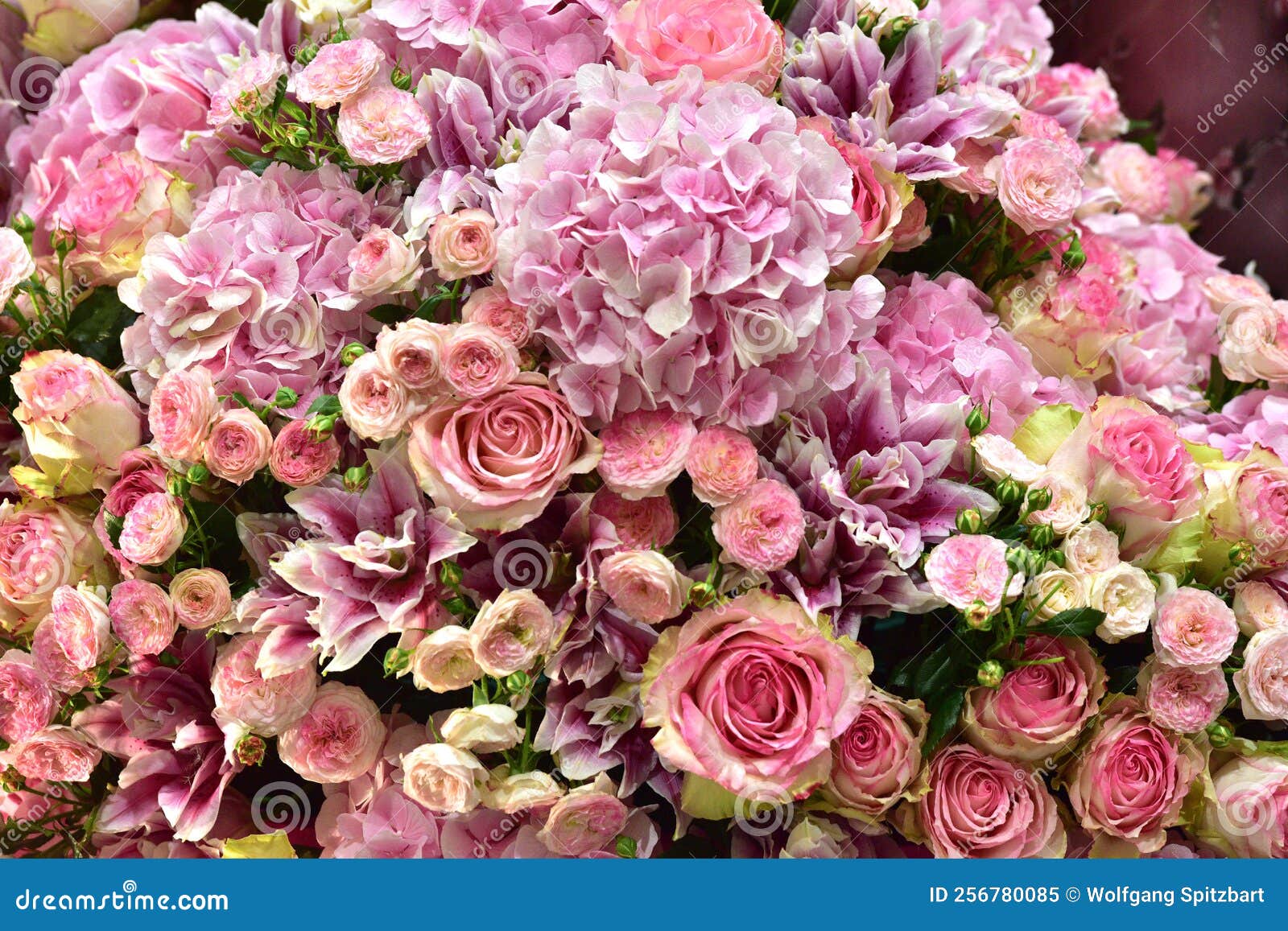 Gran ramo de rosas rosadas imagen de archivo. Imagen de algo - 256780085