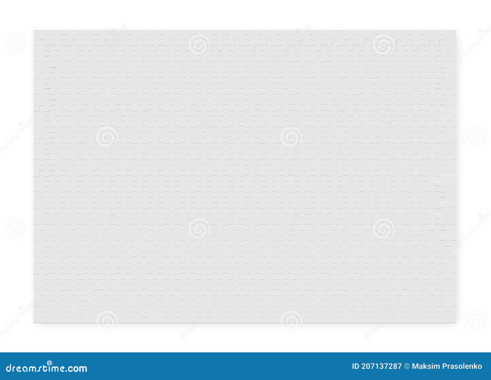 Gran Rompecabezas Rectangular De Partes De Color Blanco Ilustración del ...