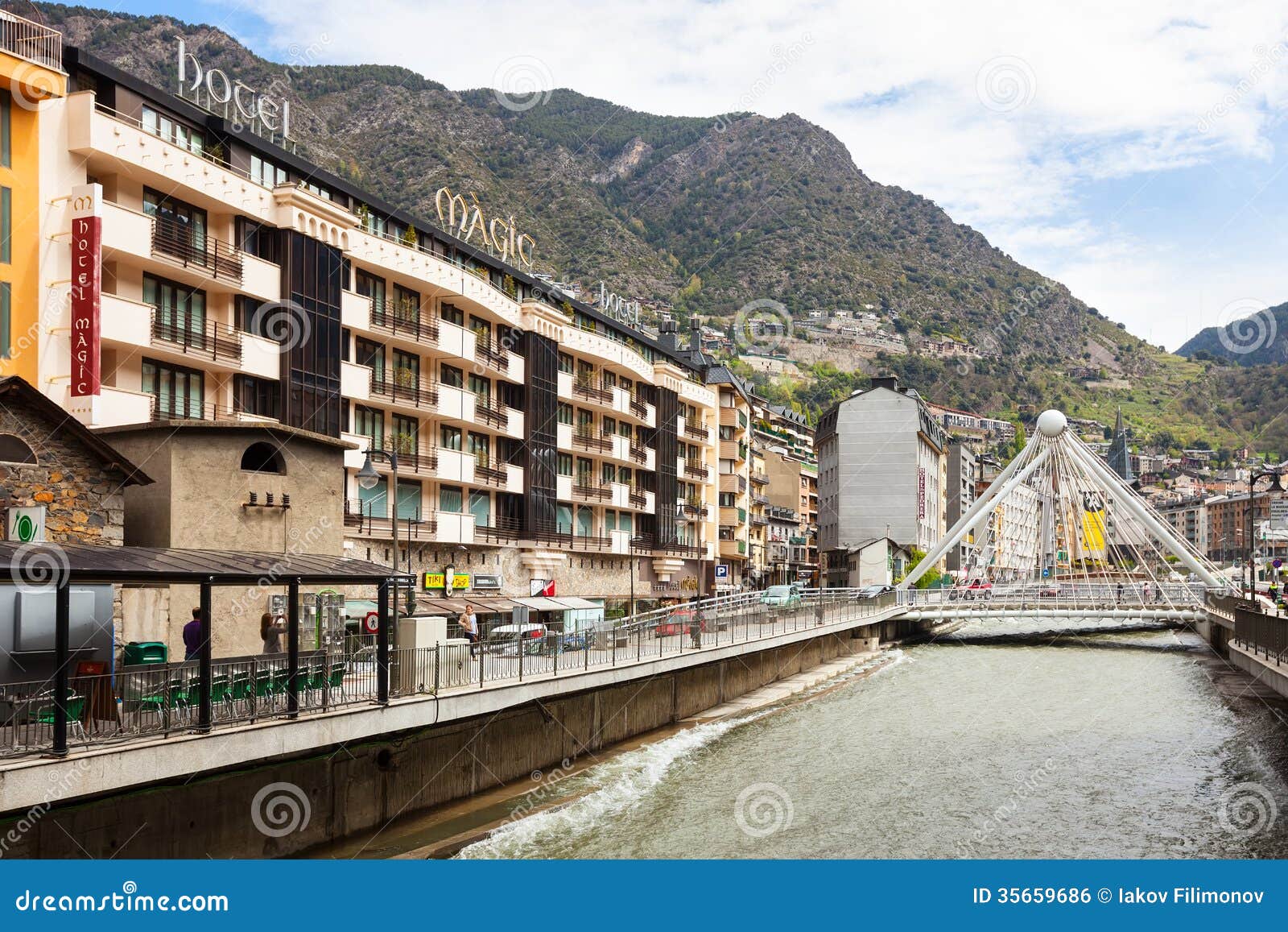 Gran Valira at Andorra La Vella Editorial Photo - Image of town ...