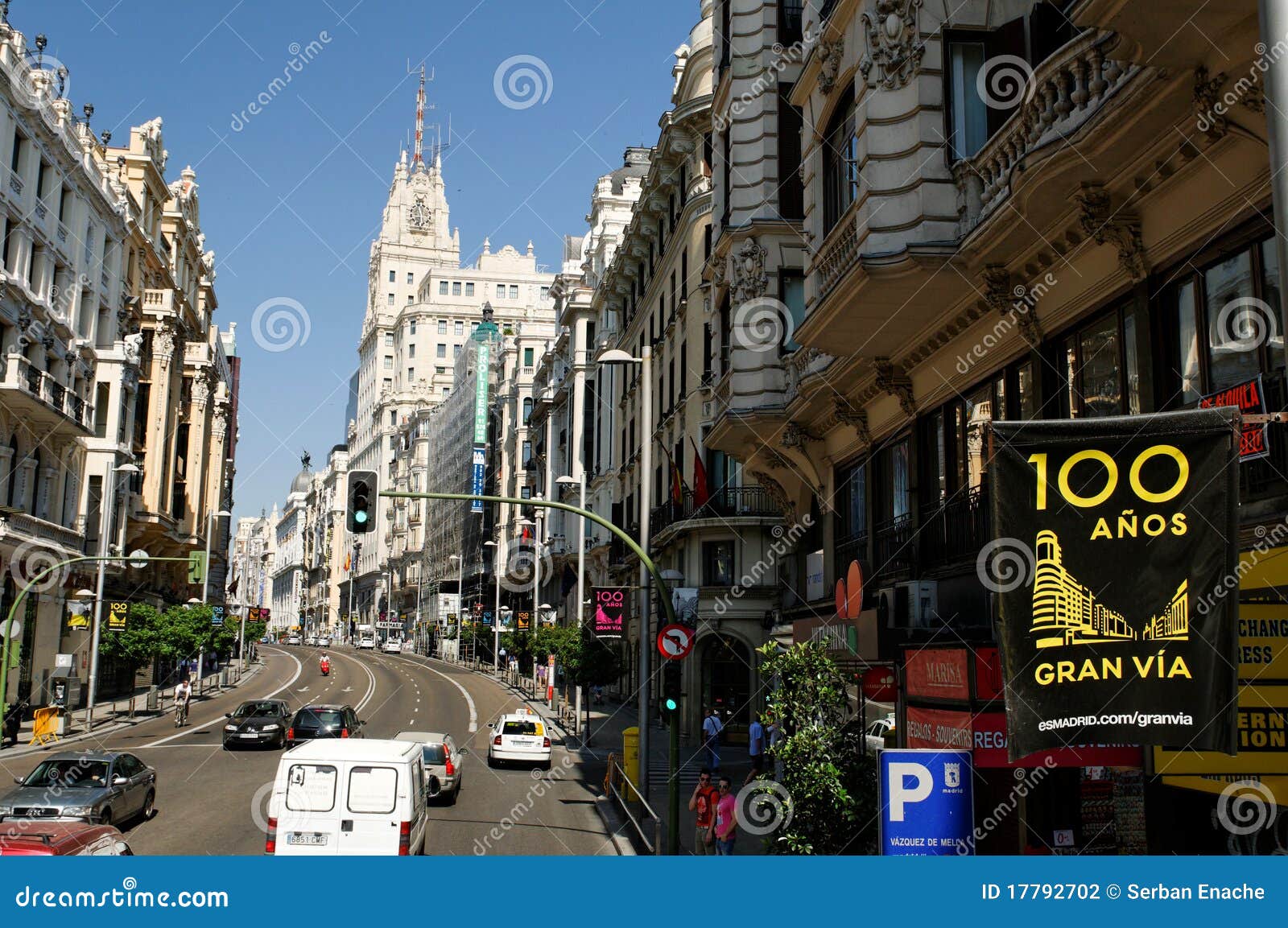 Gran Via editorial photography. Image of ornate, alcal - 17792702