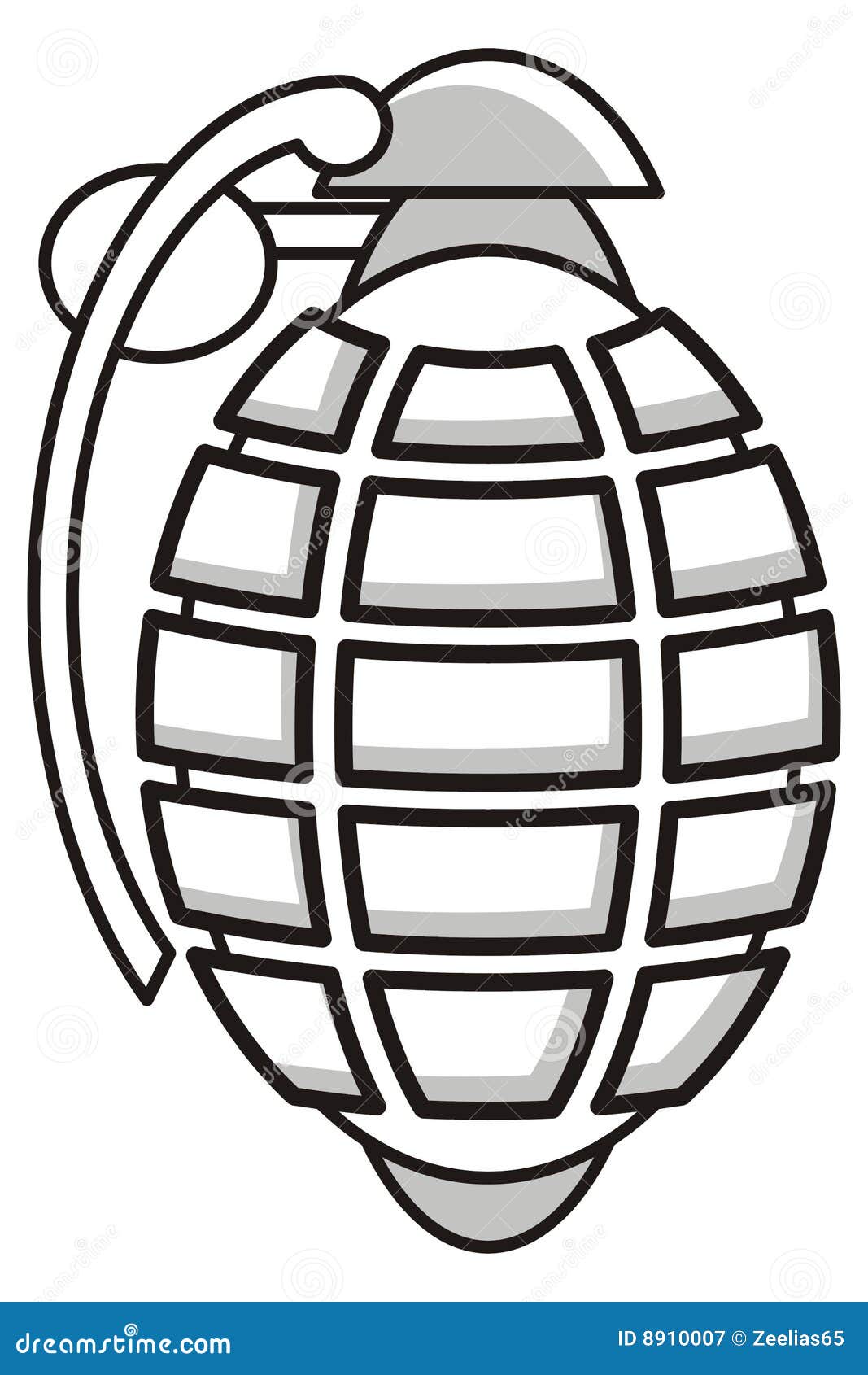 Granada stock de ilustración. Ilustración de explosivo - 8910007