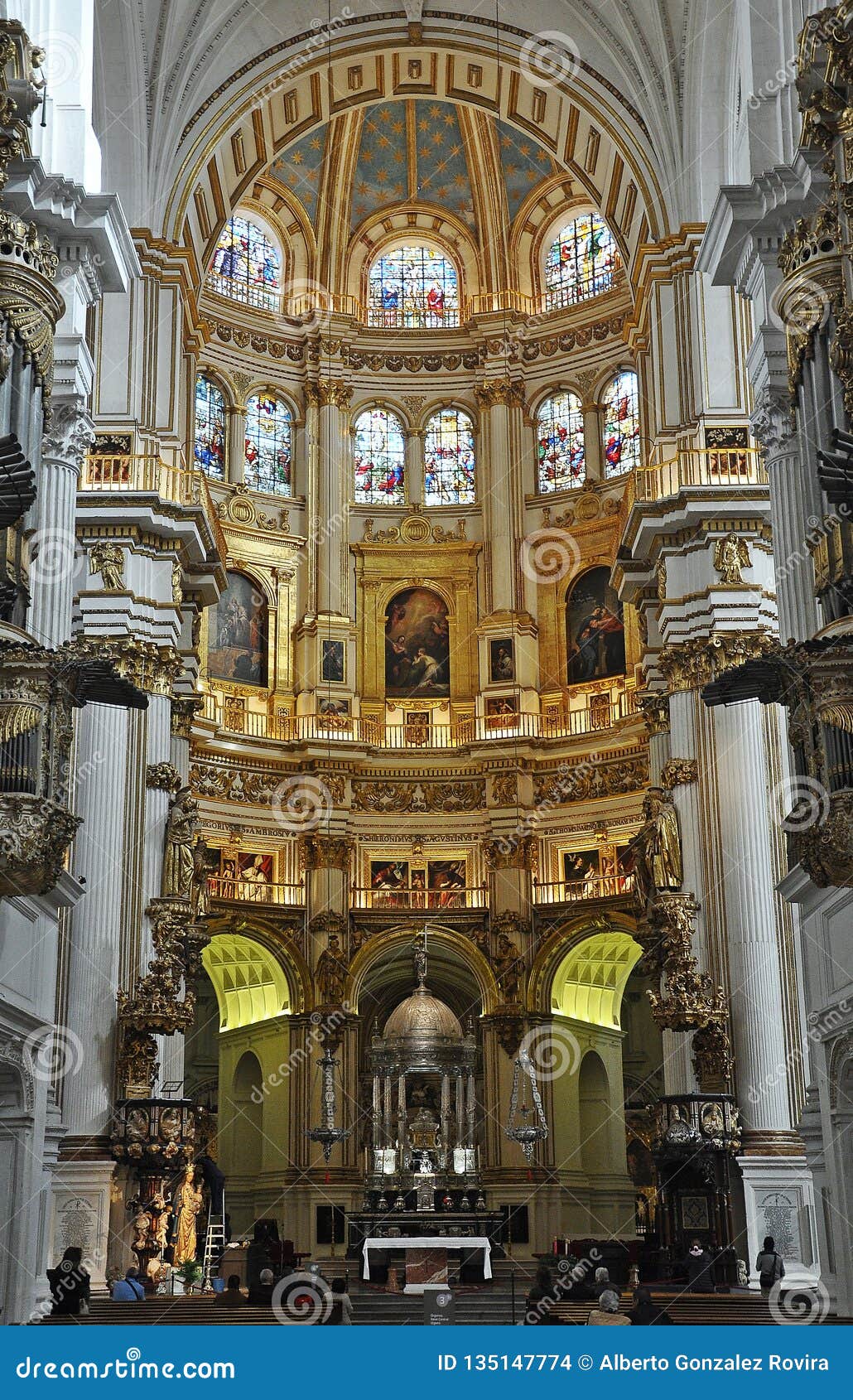 Granada Cathedral-Spain editorial stock image. Image of religion ...