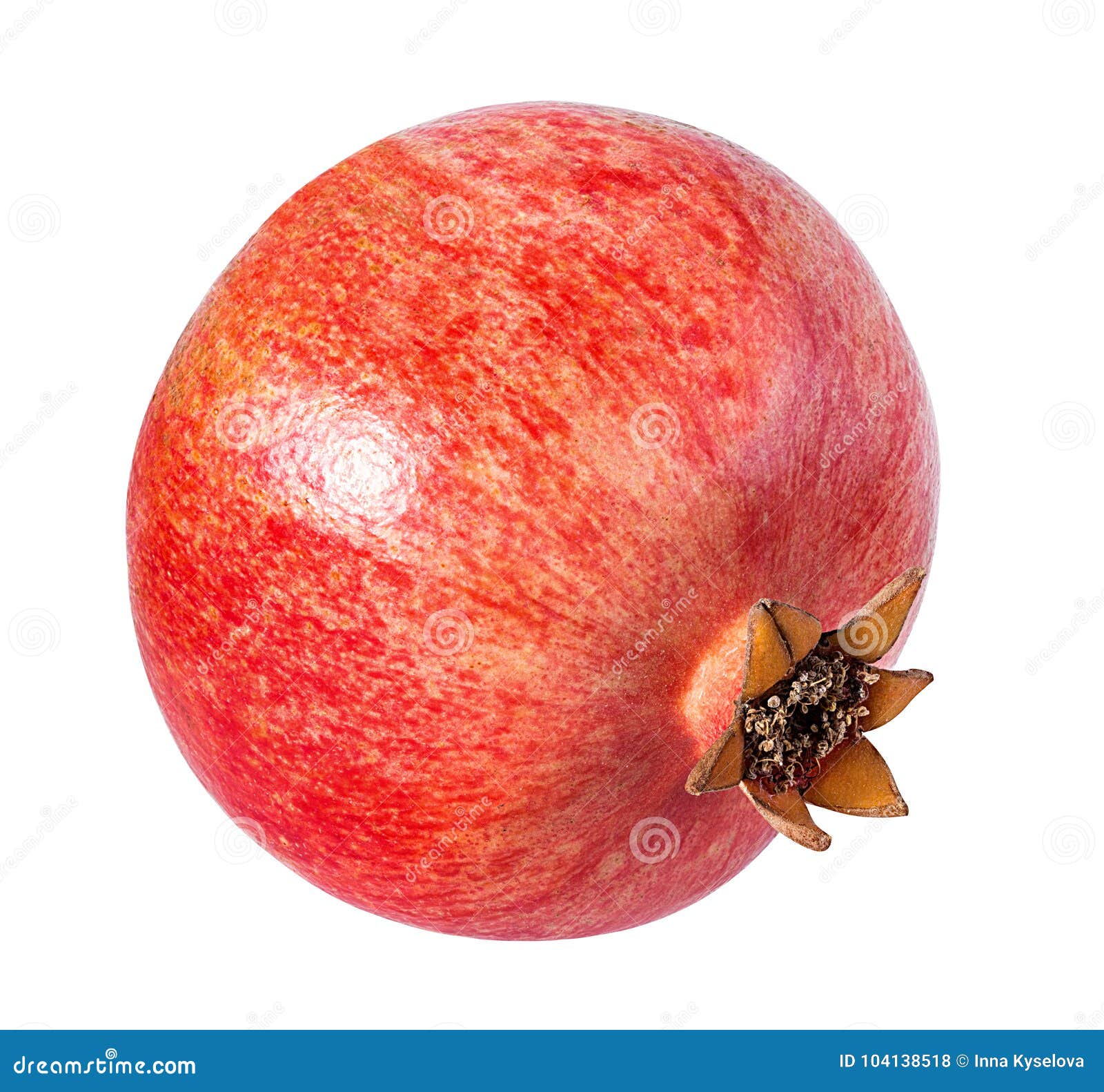 Granada Fresca Aislada En Blanco Foto de archivo - Imagen de ...