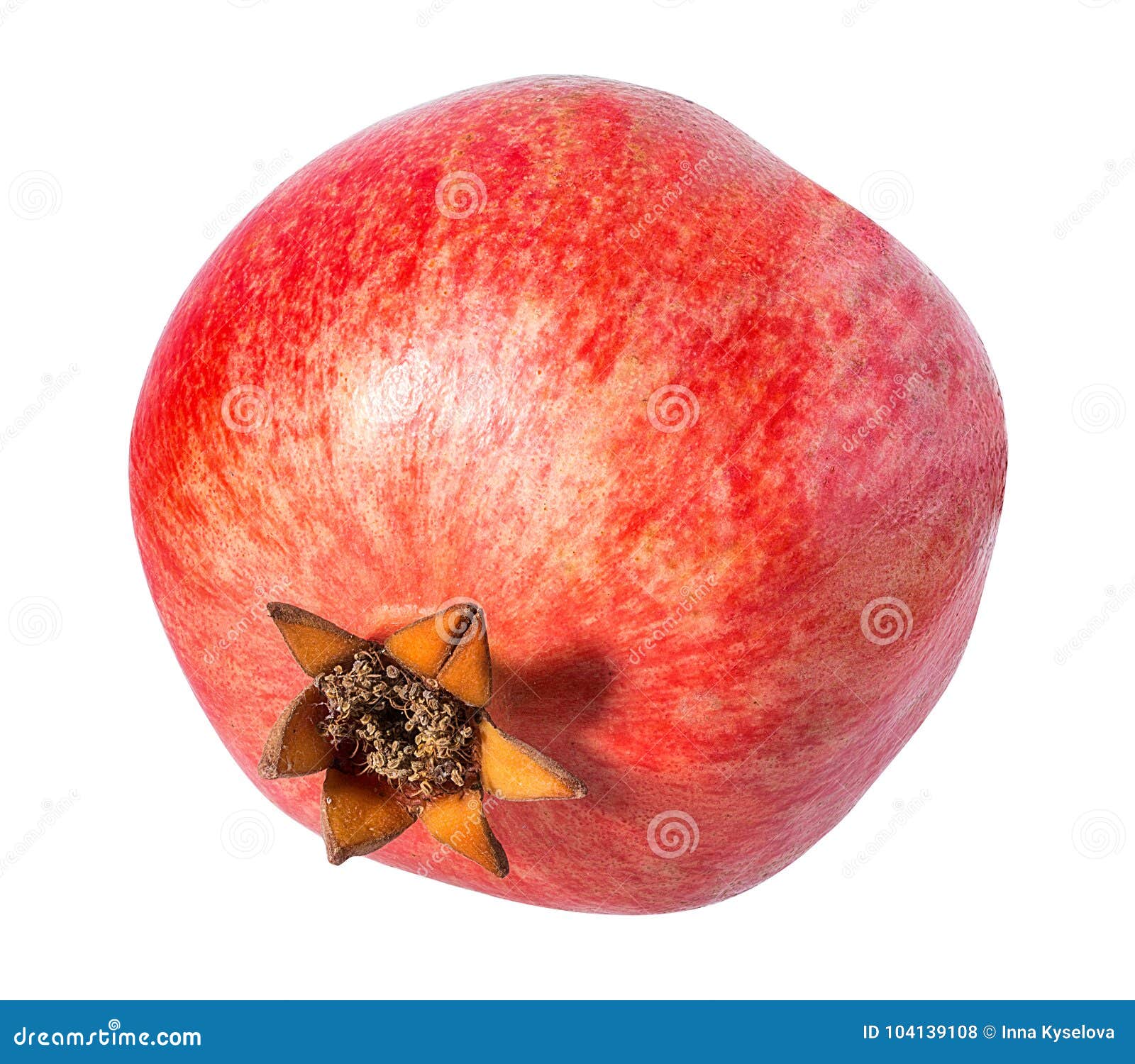 Granada Fresca Aislada En Blanco Foto de archivo - Imagen de macro ...
