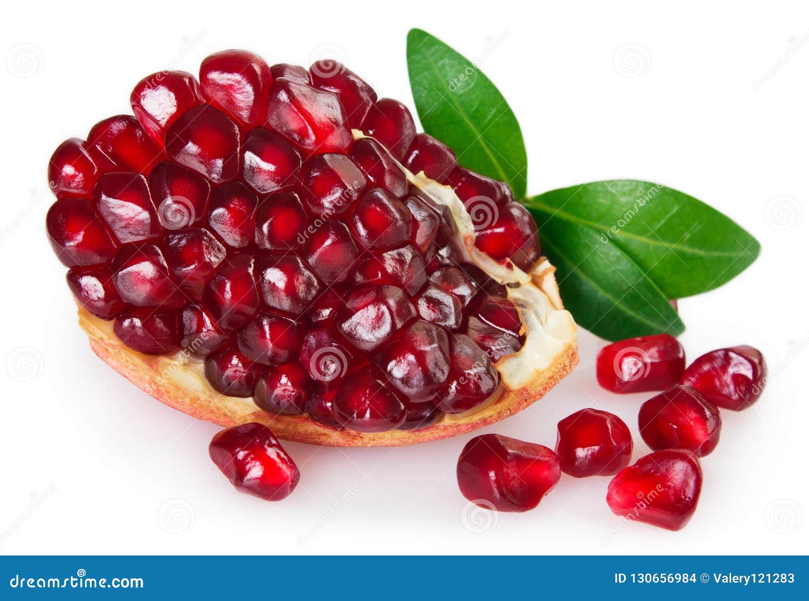 Granada Fresca En El Fondo Blanco Foto de archivo - Imagen de maduro ...