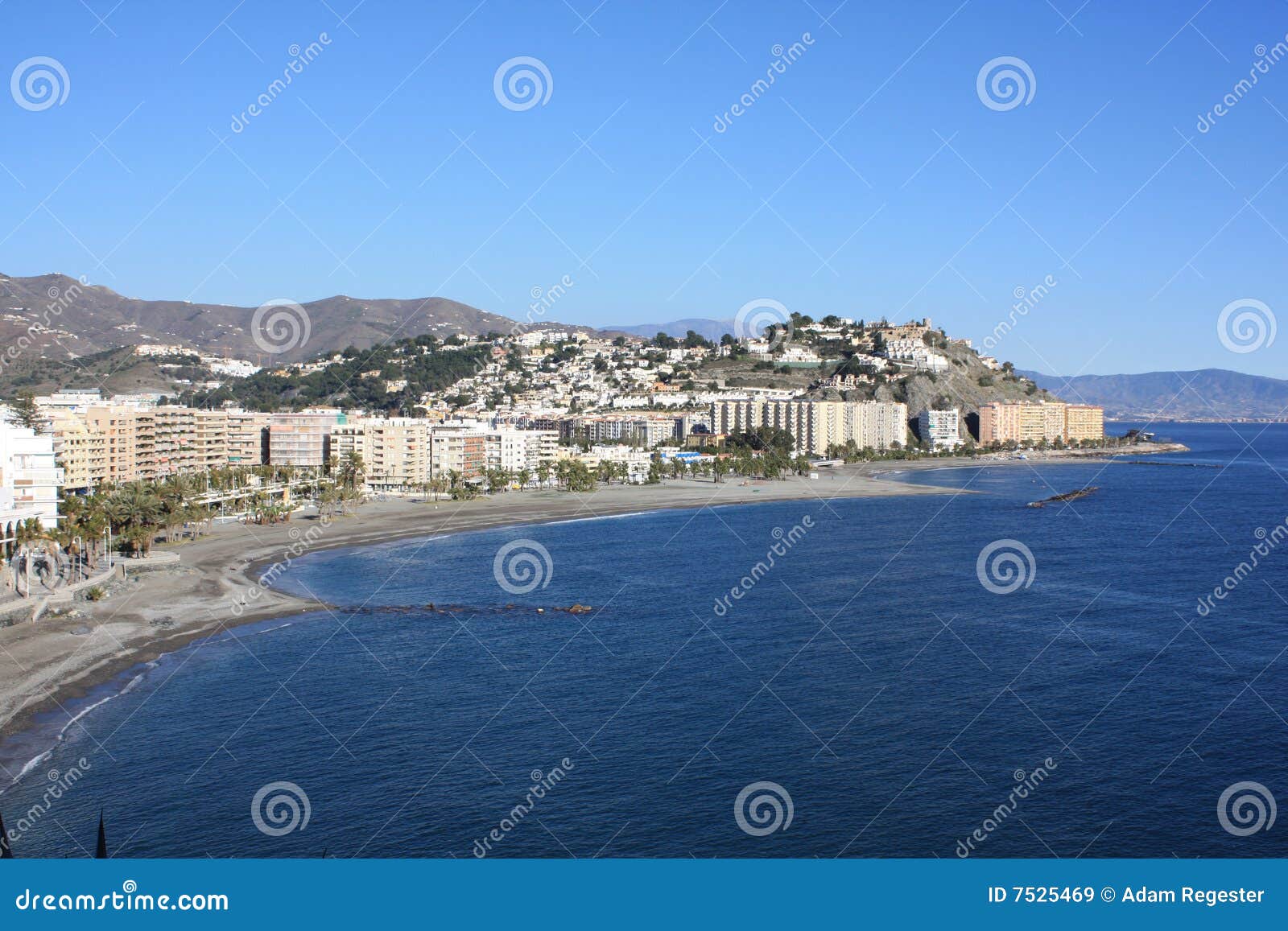 Granada-Küste (Almuñecar, Spanien) Stockbild - Bild von hintergrund ...