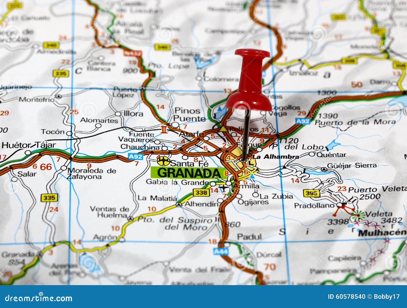 Spain, Granada, Moorish Fortress, Palace Proximity To Alhambra Grounds ...