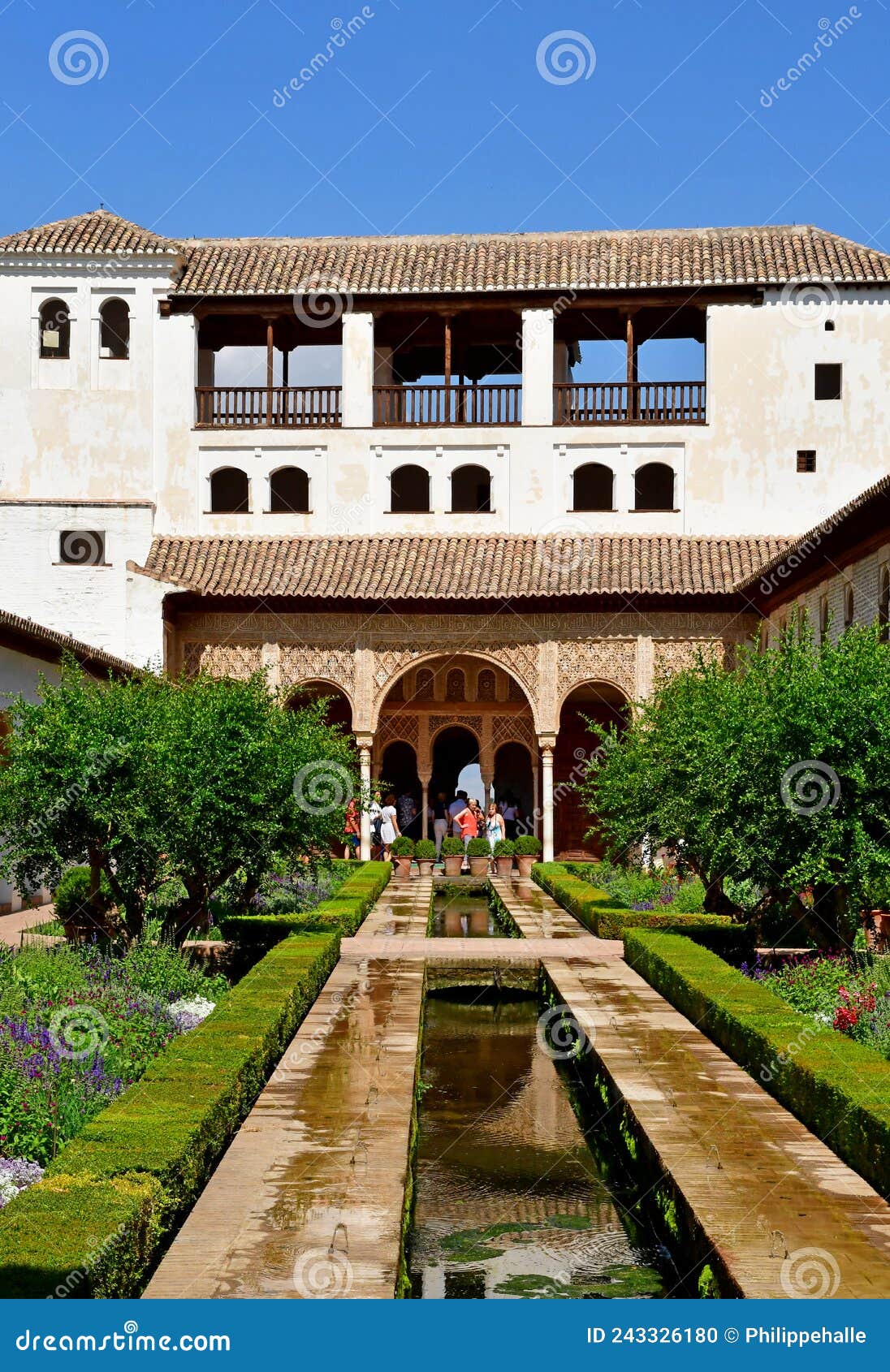 Granada; Spain - August 27 2019 : Alhambra Palace Editorial Image ...