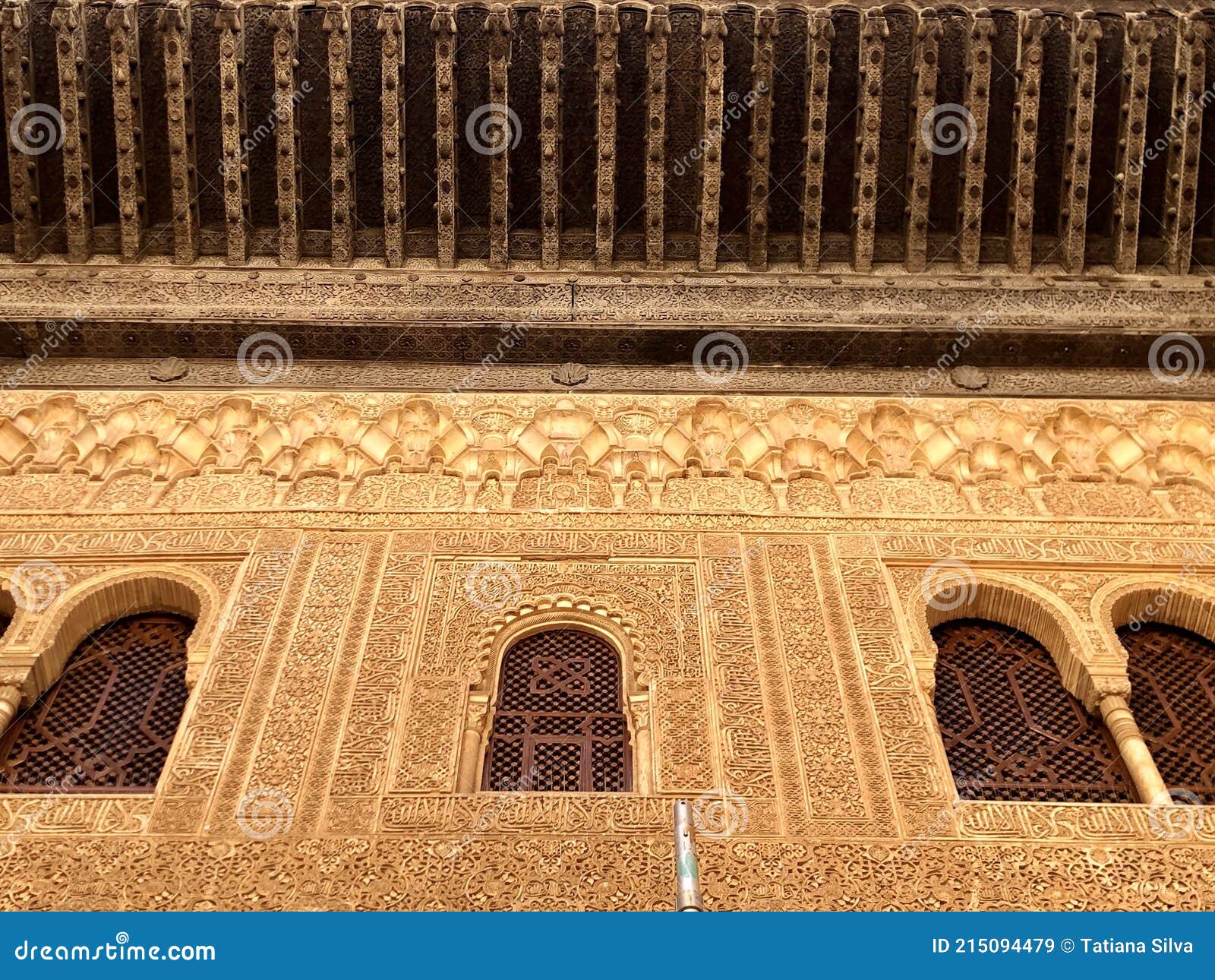 Granada, Spain - December 30, 2019: Arabic Pattern Texture in Alhambra ...