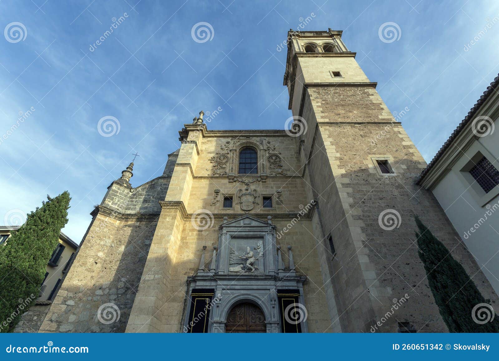 The Royal Monastery of St. Jerome in Granada Stock Photo - Image of ...