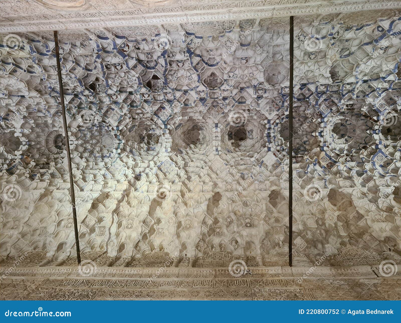 Granada, Spain - Texture in Alhambra Interior Details Stock Photo ...