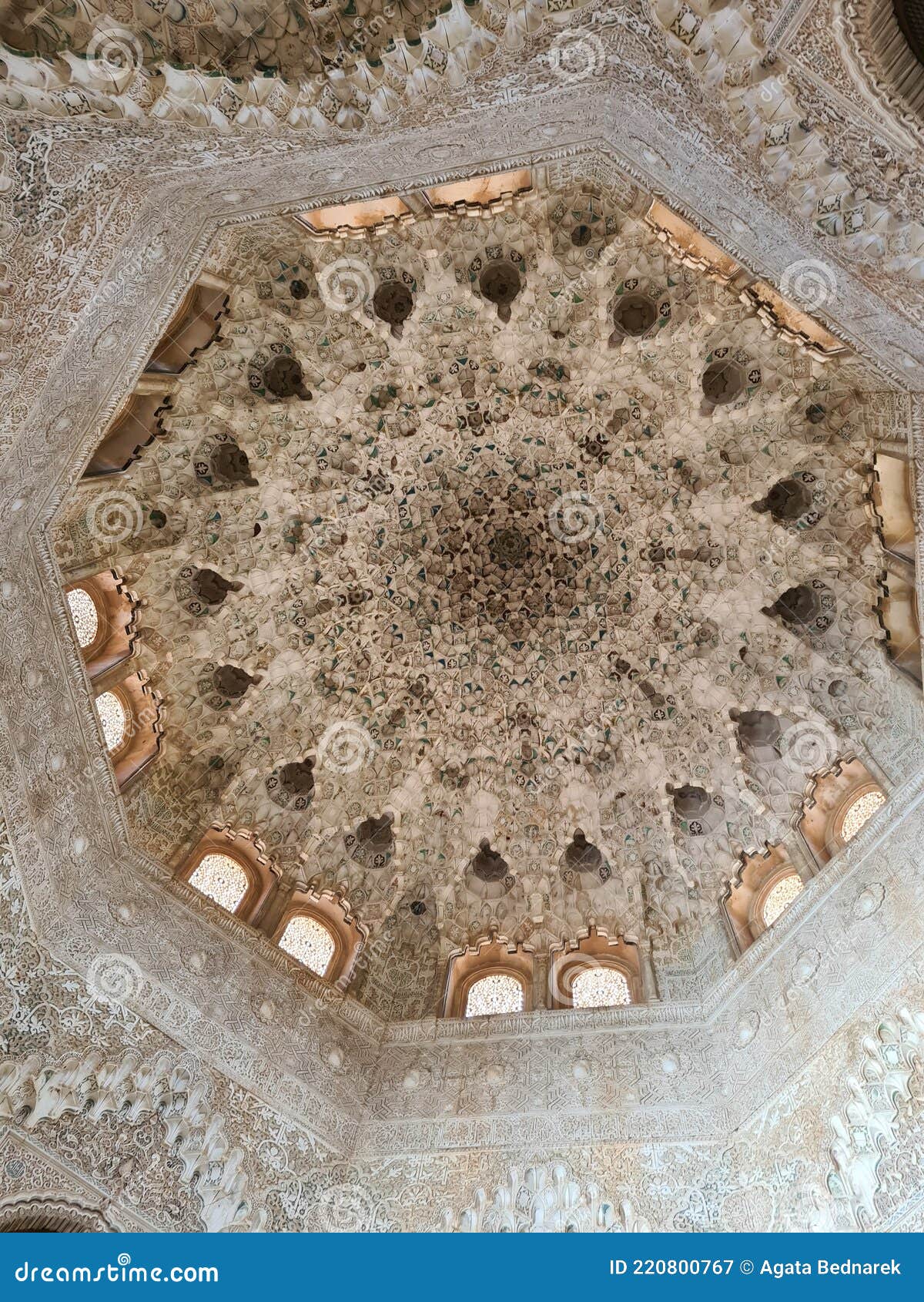 Granada, Spain - Texture in Alhambra Interior Details Stock Image ...