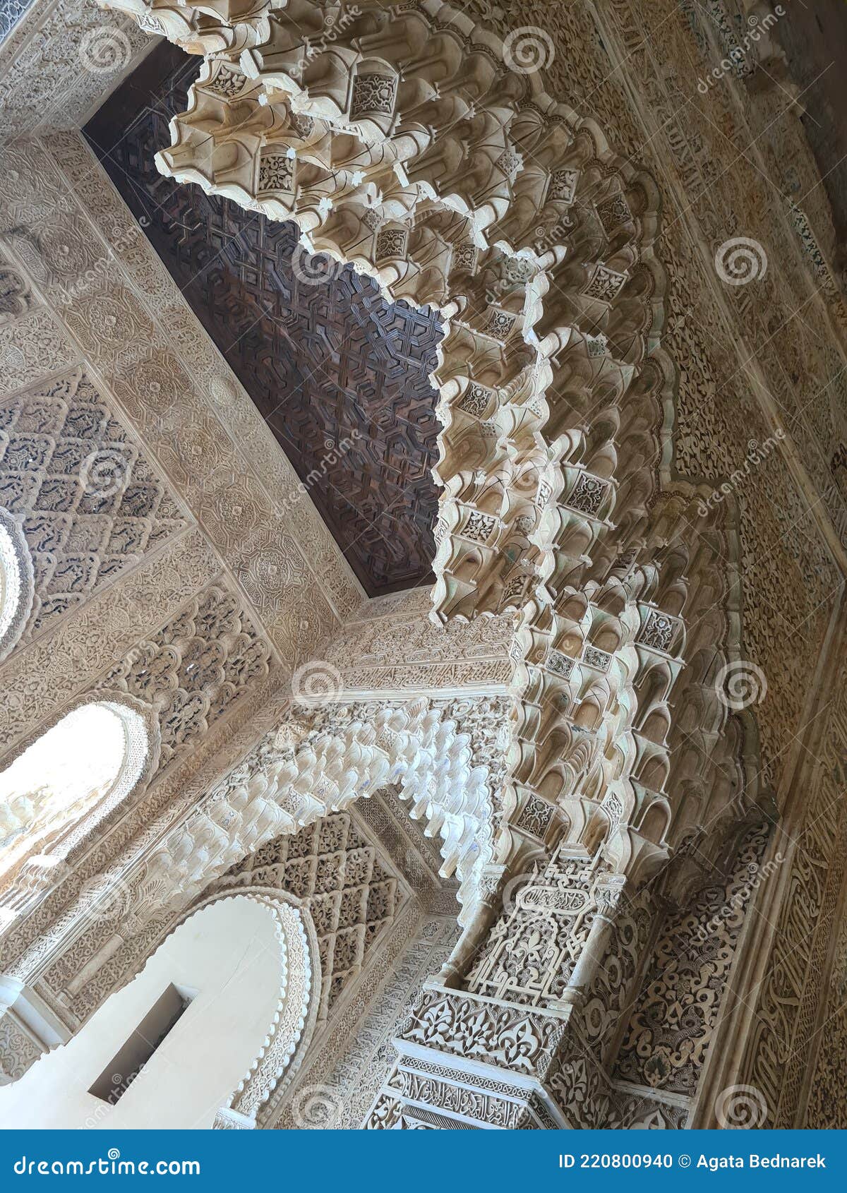 Granada, Spain - Texture in Alhambra Interior Details Stock Photo ...