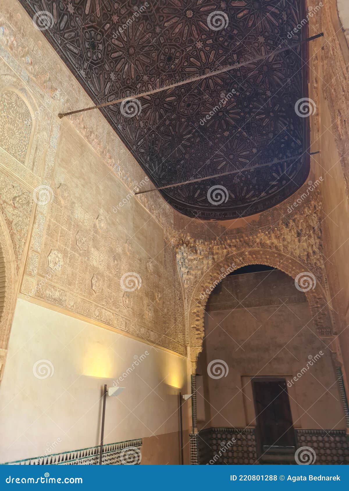 Granada, Spain - Texture in Alhambra Interior Details Stock Photo ...