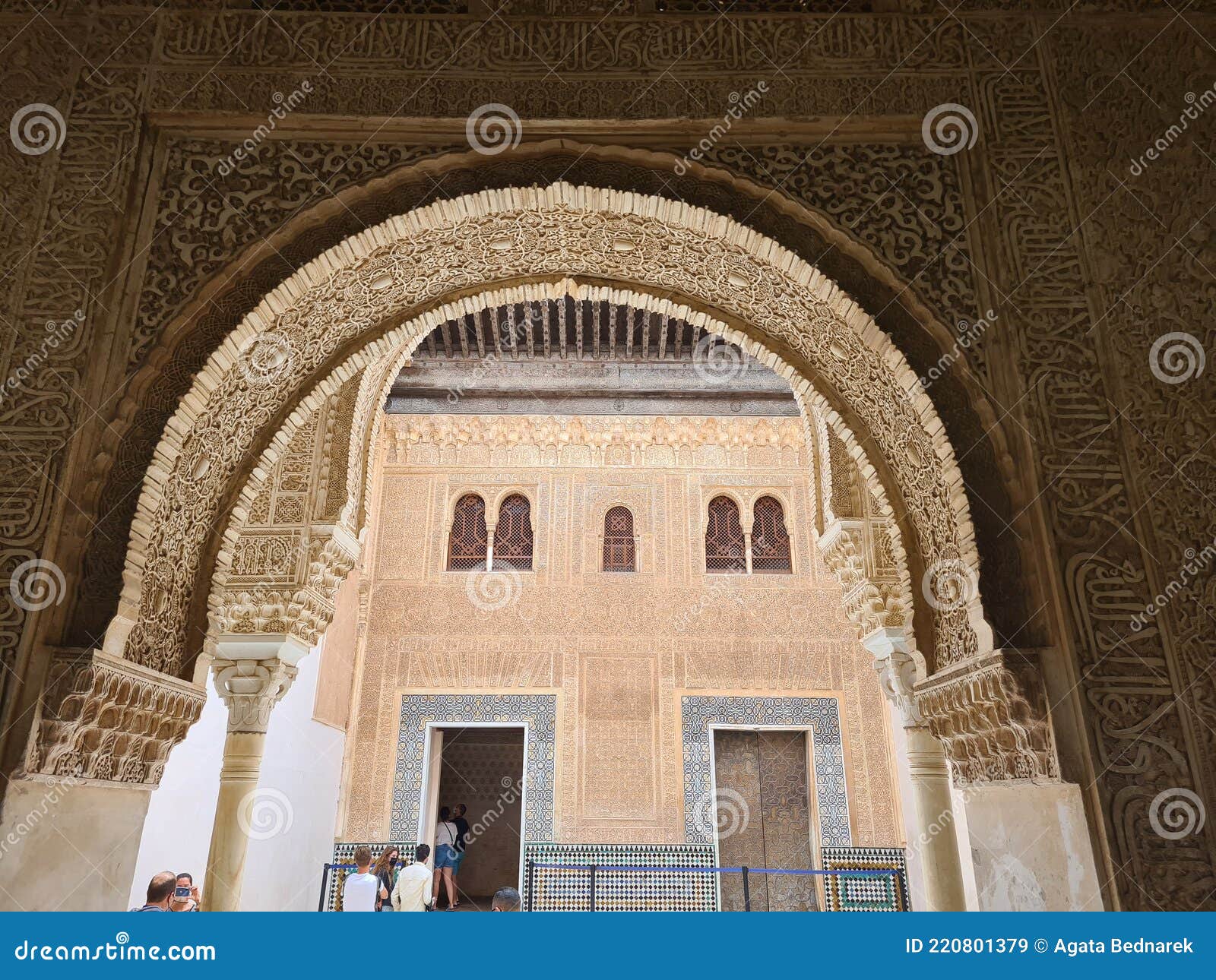 Granada, Spain - Texture in Alhambra Interior Details Stock Image ...