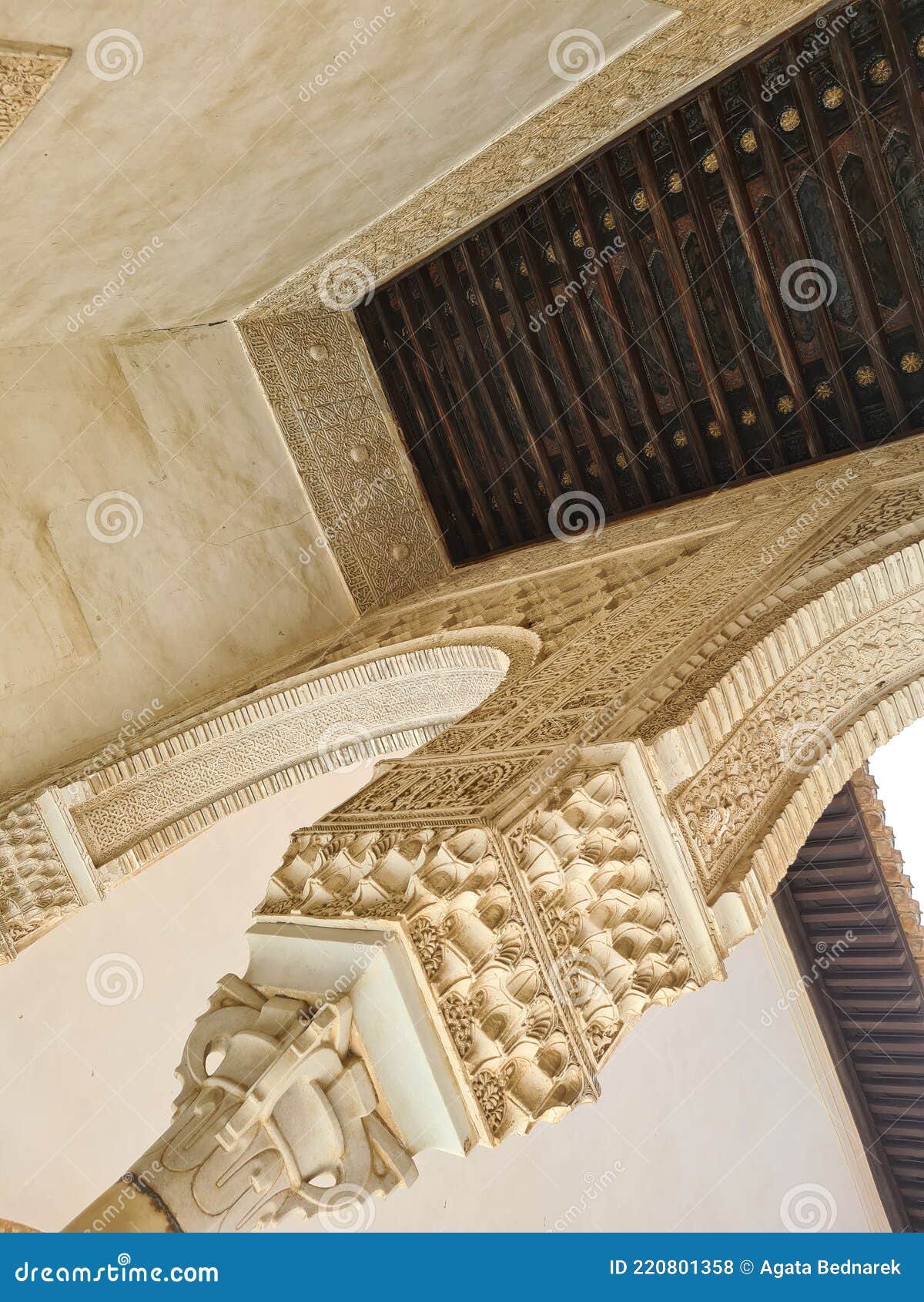 Granada, Spain - Texture in Alhambra Interior Details Stock Photo ...