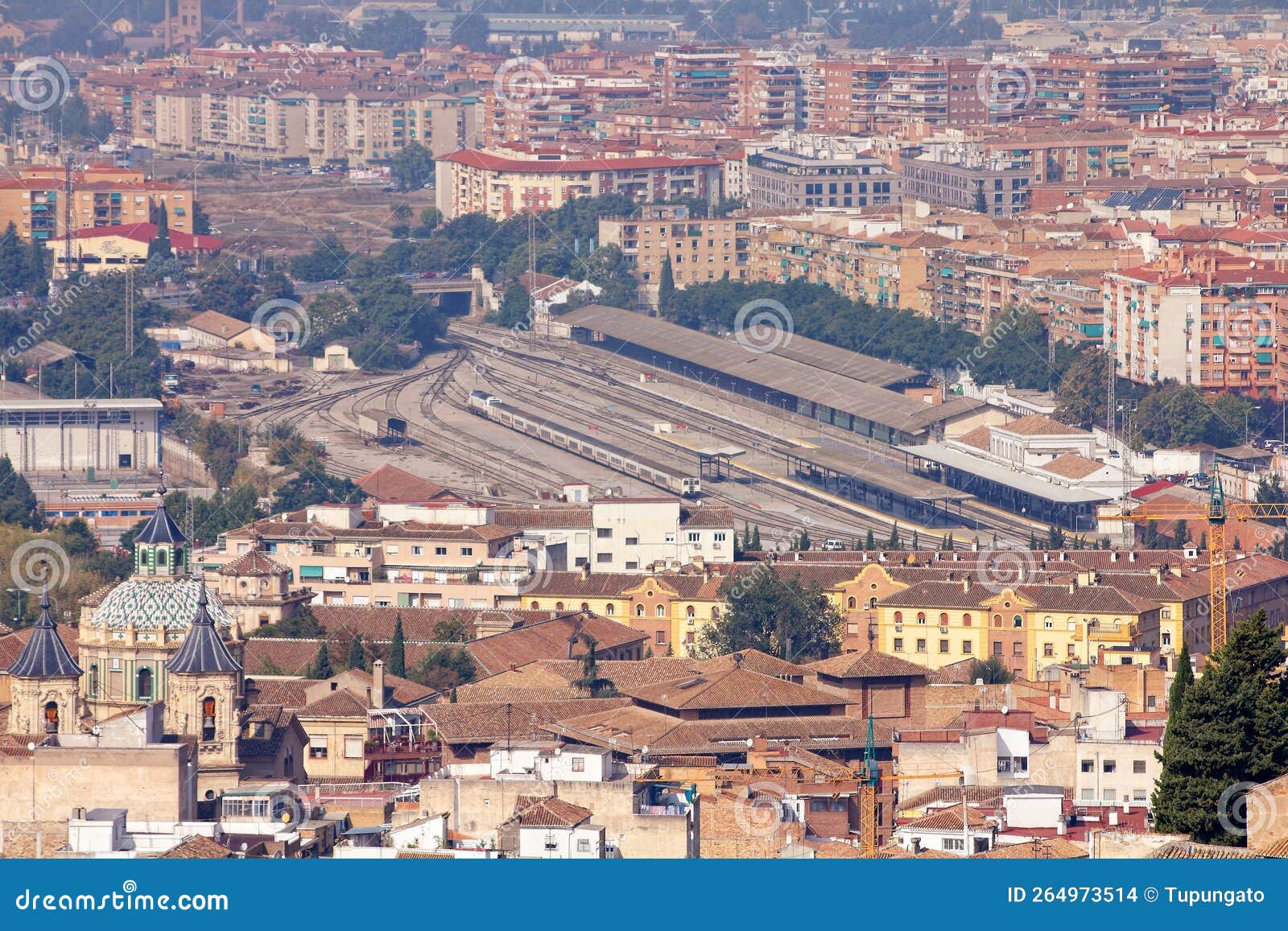 Granada Train Station in Spain Stock Photo - Image of railway, station ...