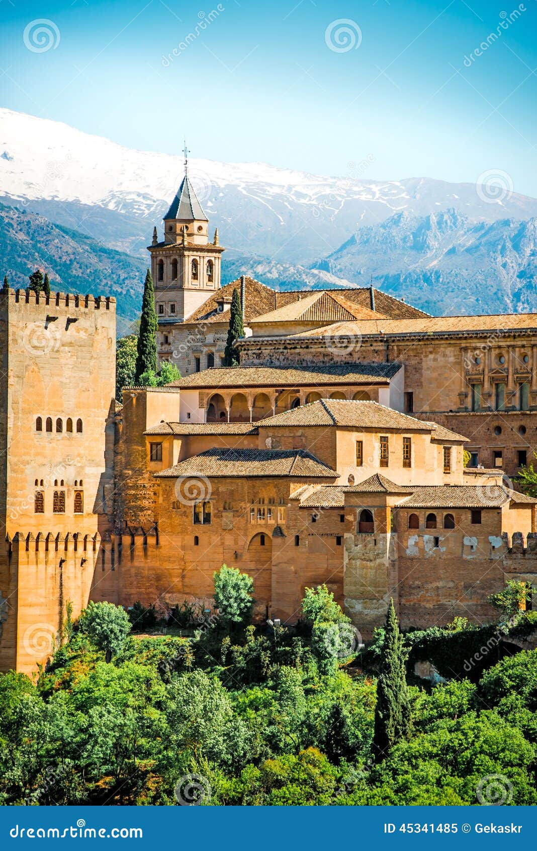 Granada stock image. Image of tower, arabesque, history - 45341485