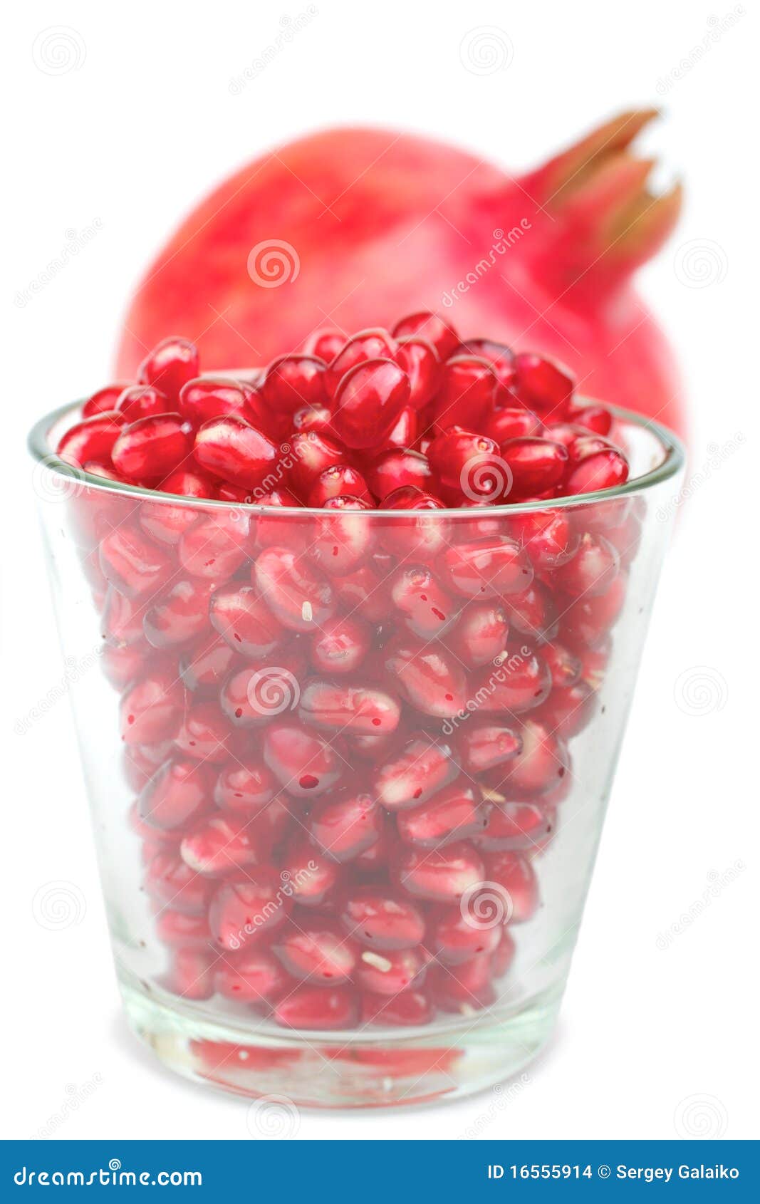 Granada y vaso foto de archivo. Imagen de ingrediente - 16555914