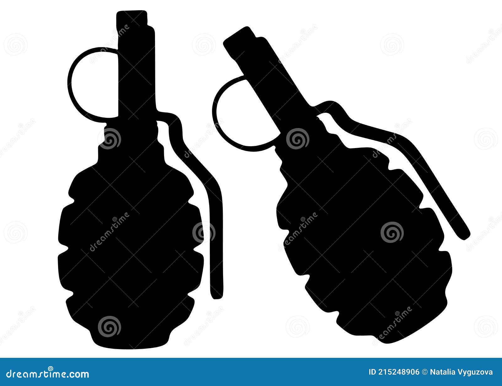 Granadas de combate. ilustración del vector. Ilustración de vector ...