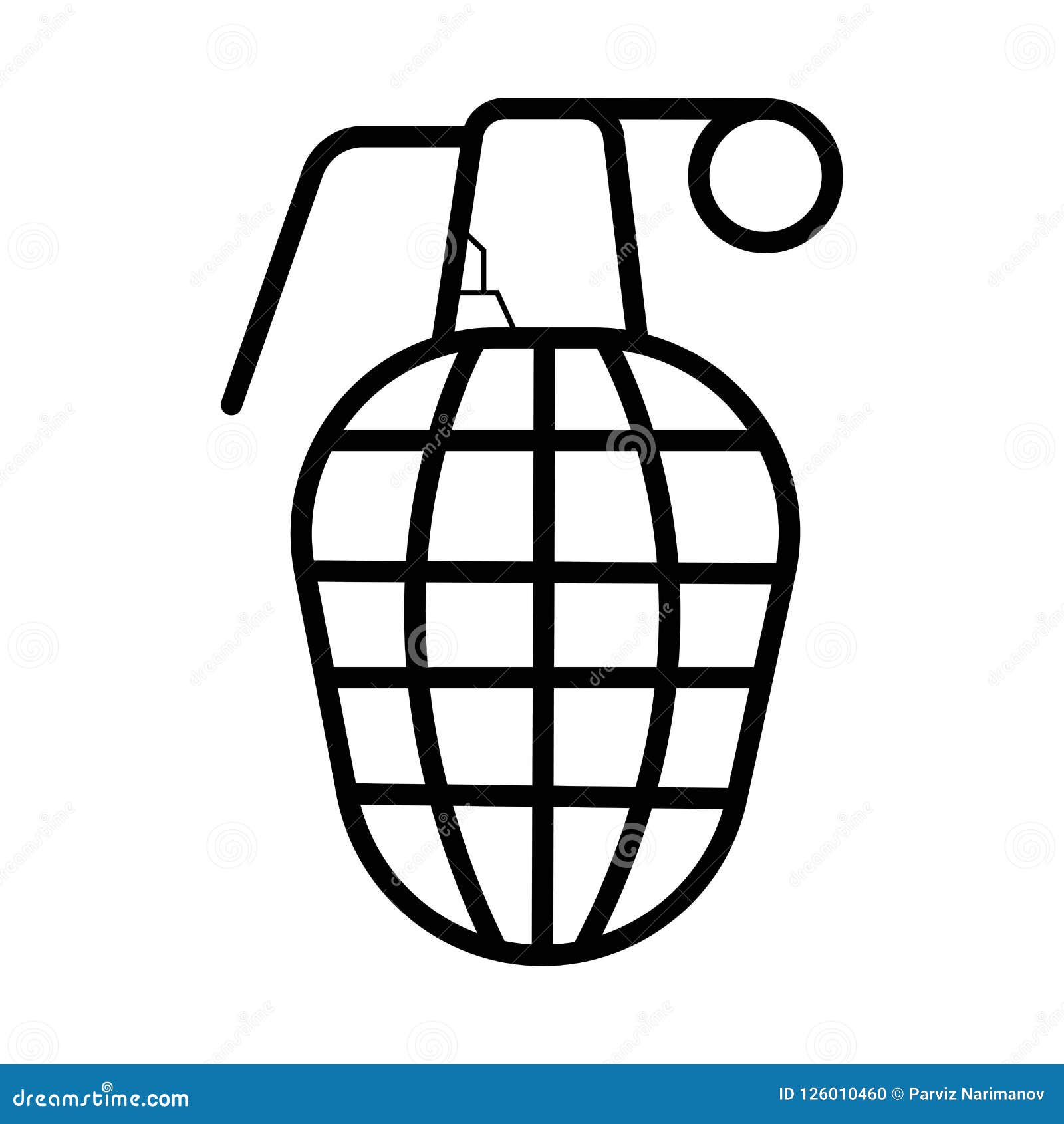 Granade icon. Vector stock illustration. Illustration of contemporary ...