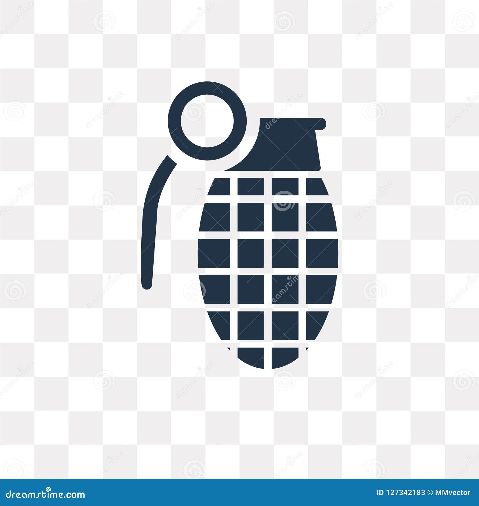 Granade Vector Icon Isolated On Transparent Background, Linear G ...