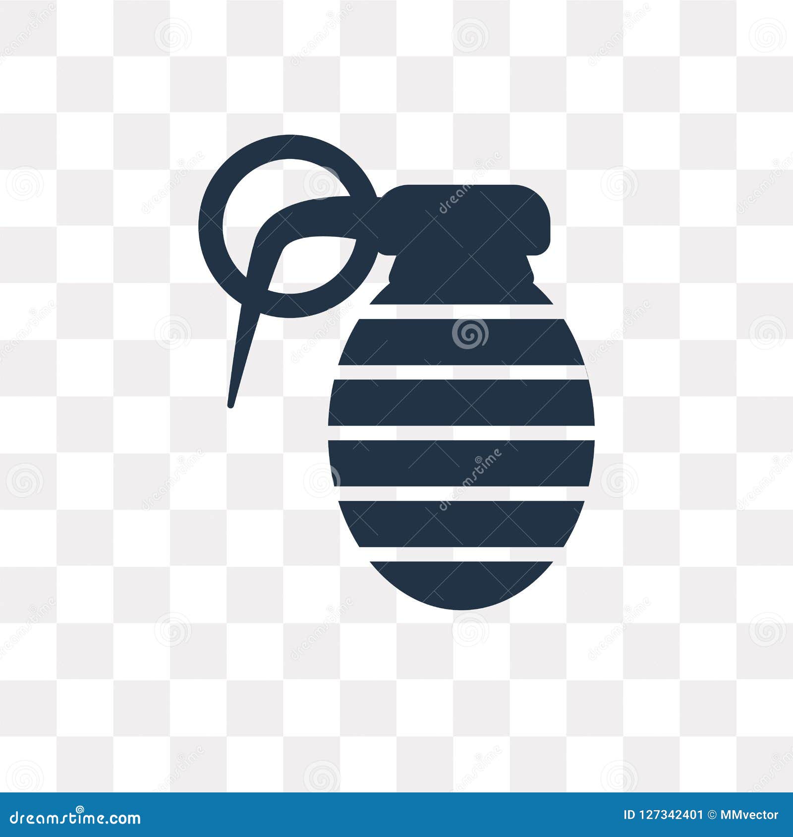 Granade Vector Icon Isolated On Transparent Background, Linear G ...