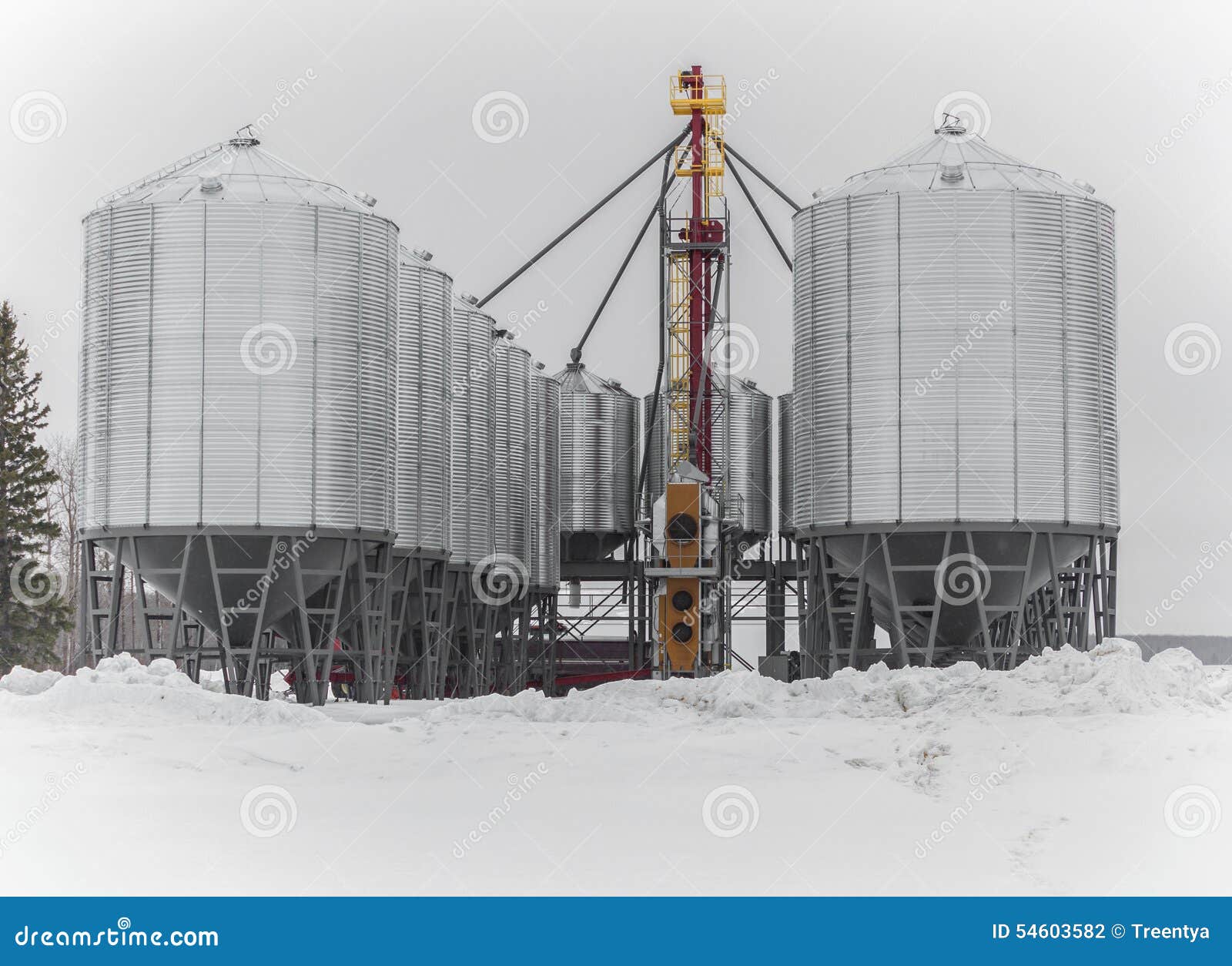 Granaries stock photo. Image of horizontal, business - 54603582