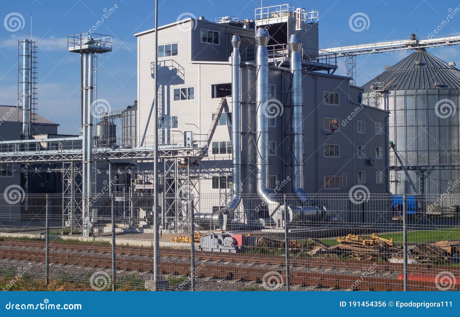 Granary, Elevator - an Industrial Complex for Storage, Sorting and ...