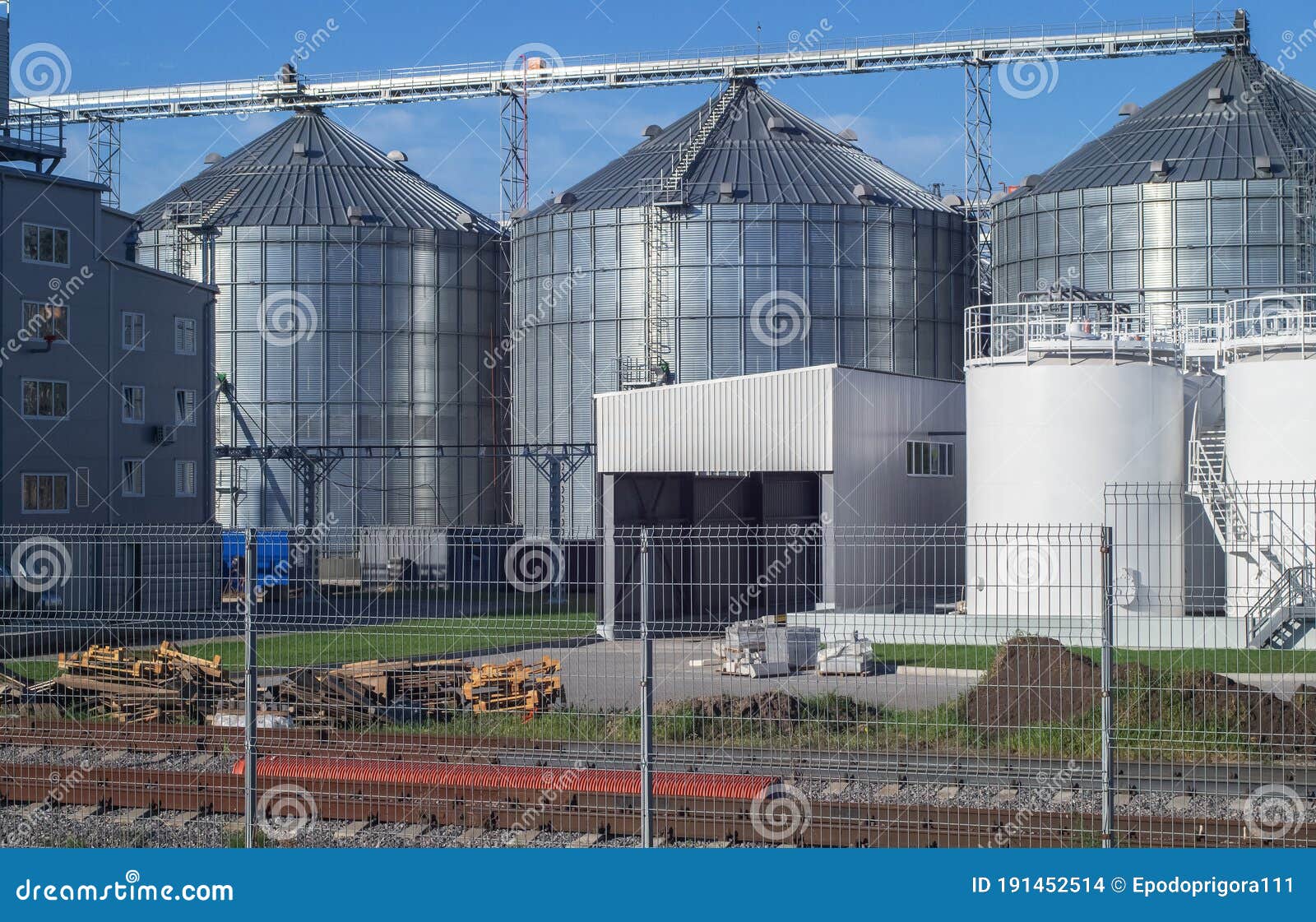 Granary, Elevator - an Industrial Complex for Storage, Sorting and ...