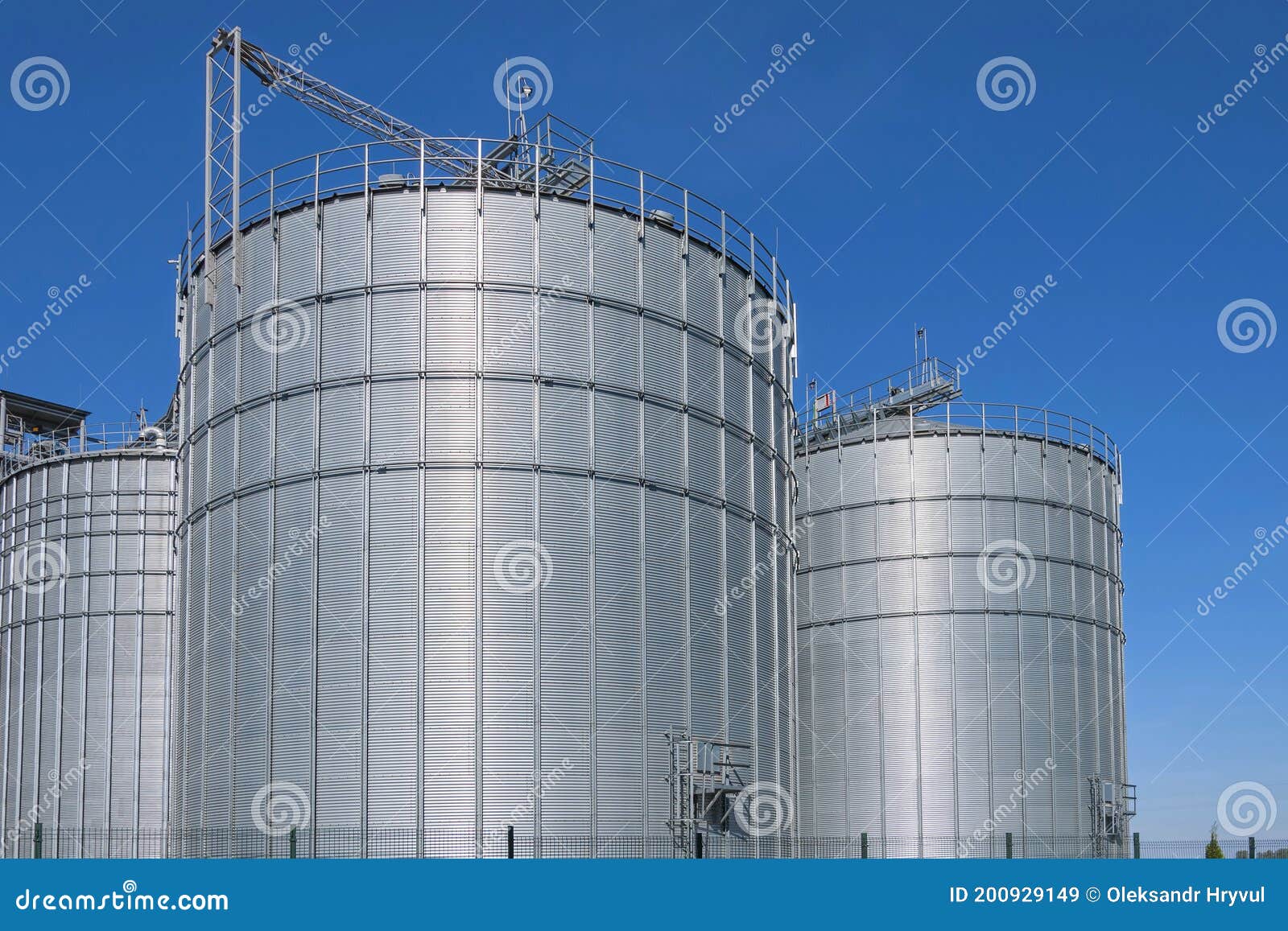 Granary. a Large Modern Agro-processing Plant for the Storage and ...