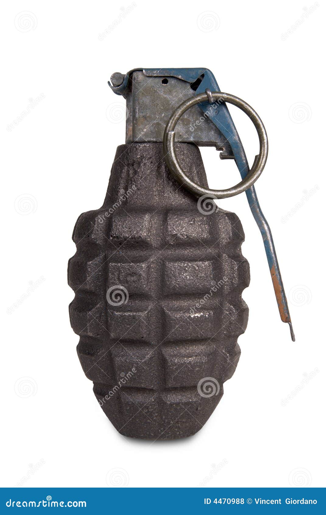 Granata a mano fotografia stock. Immagine di metallo, attacco - 4470988