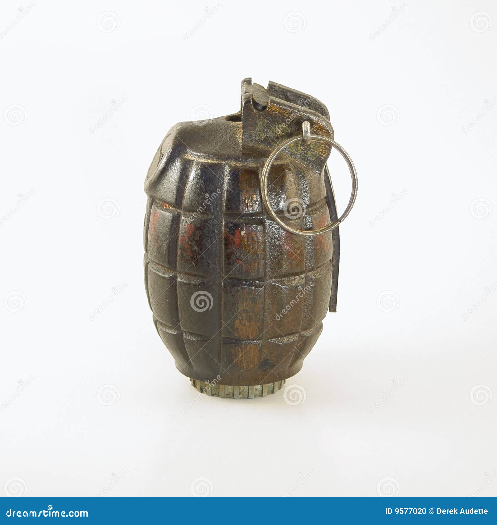 Granata a Mano Di Era Di WWII Fotografia Stock - Immagine di perno ...