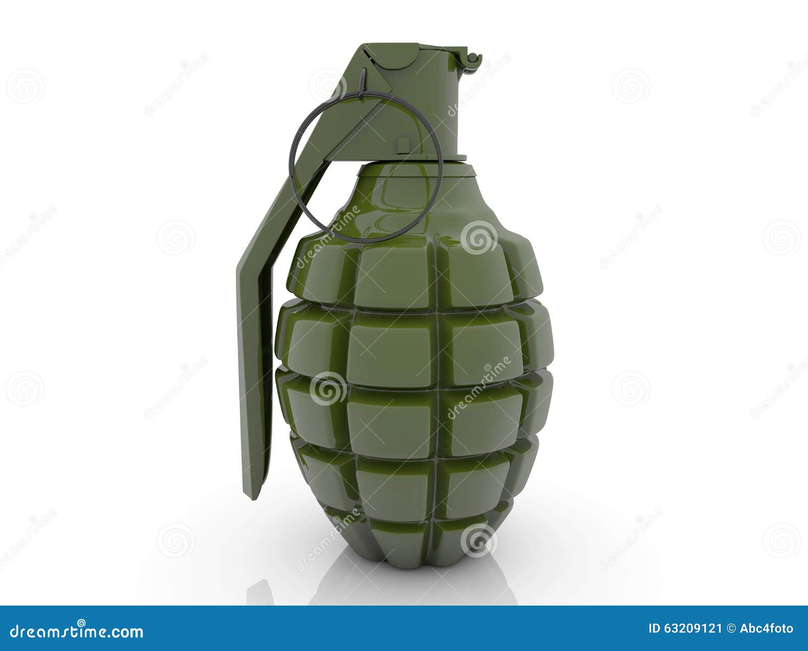 Granata a Mano Nel Colore Verde Immagine Stock - Immagine di alfa ...