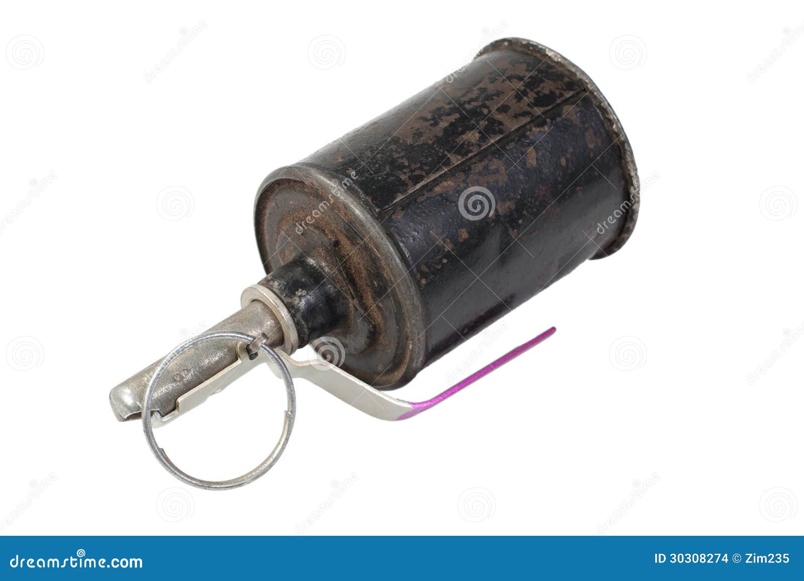 Granate Der Hand Ww2 Lokalisiert Stockfoto - Bild von schrapnell ...