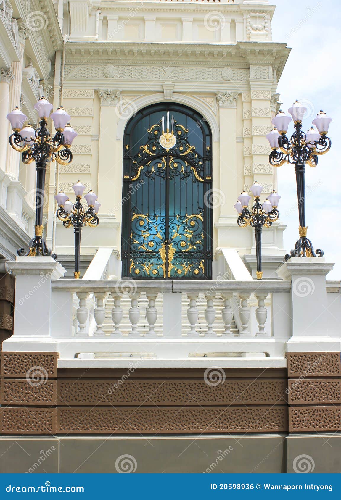 Grand arch door stock photo. Image of blue, design, classic - 20598936