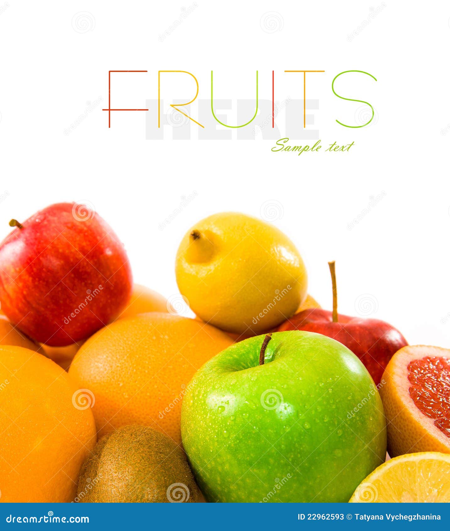 Grand Assortiment Des Fruits Image stock - Image du fond, chair: 22962593