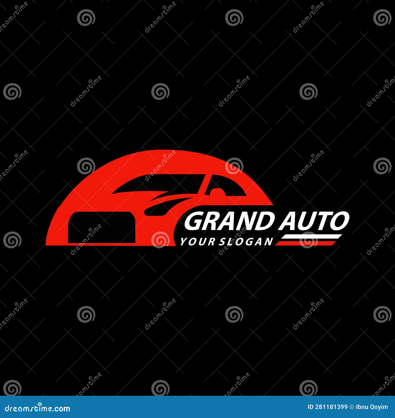 Grand Auto Concept Car Logo Design Template Stock Vector - Illustration ...