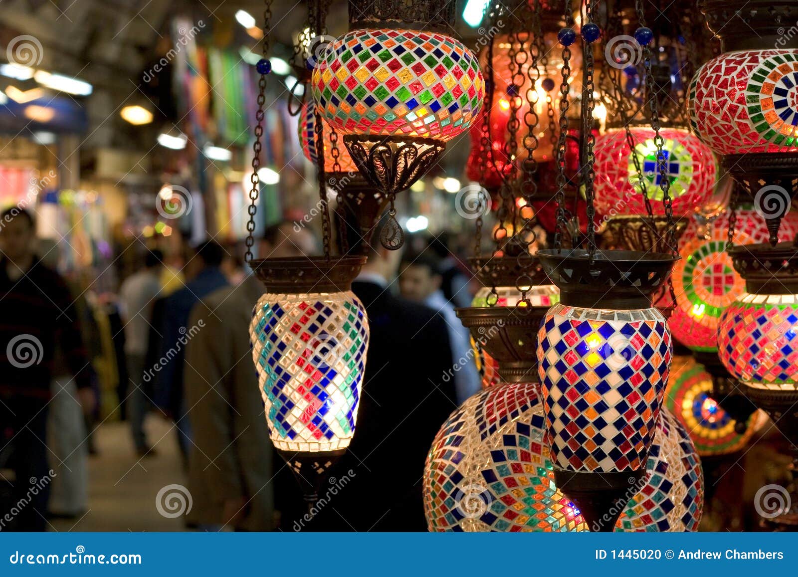 Grand Bazaar Lamps stock photo. Image of east, shop, retail - 1445020