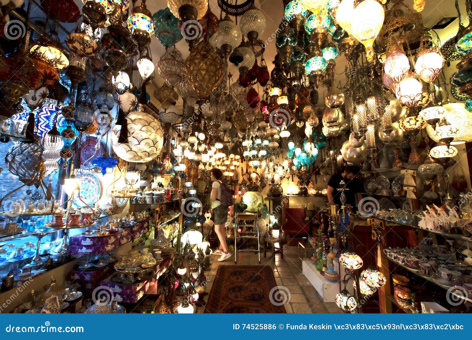 Grand Bazaar Lamps in Istanbul, Turkey Editorial Photo - Image of ...