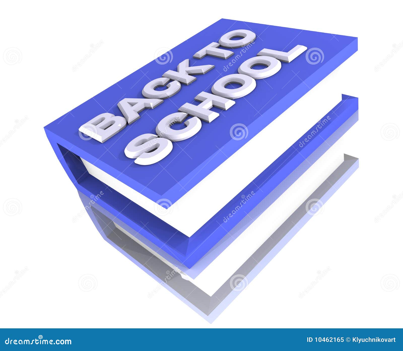 Grand Big Large School Book 3d Blue Stock Illustration - Illustration ...