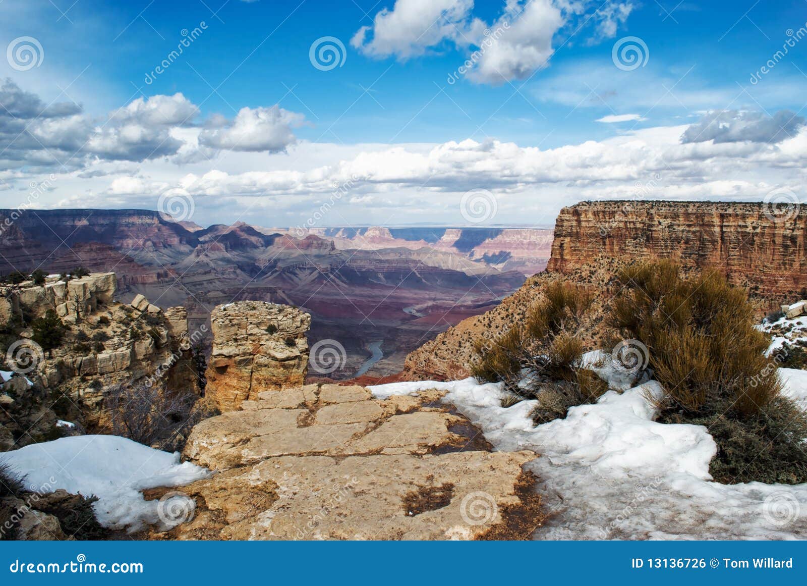 Grand Canyon Grandview Point Stock Photo - Image of winter, grand: 13136726