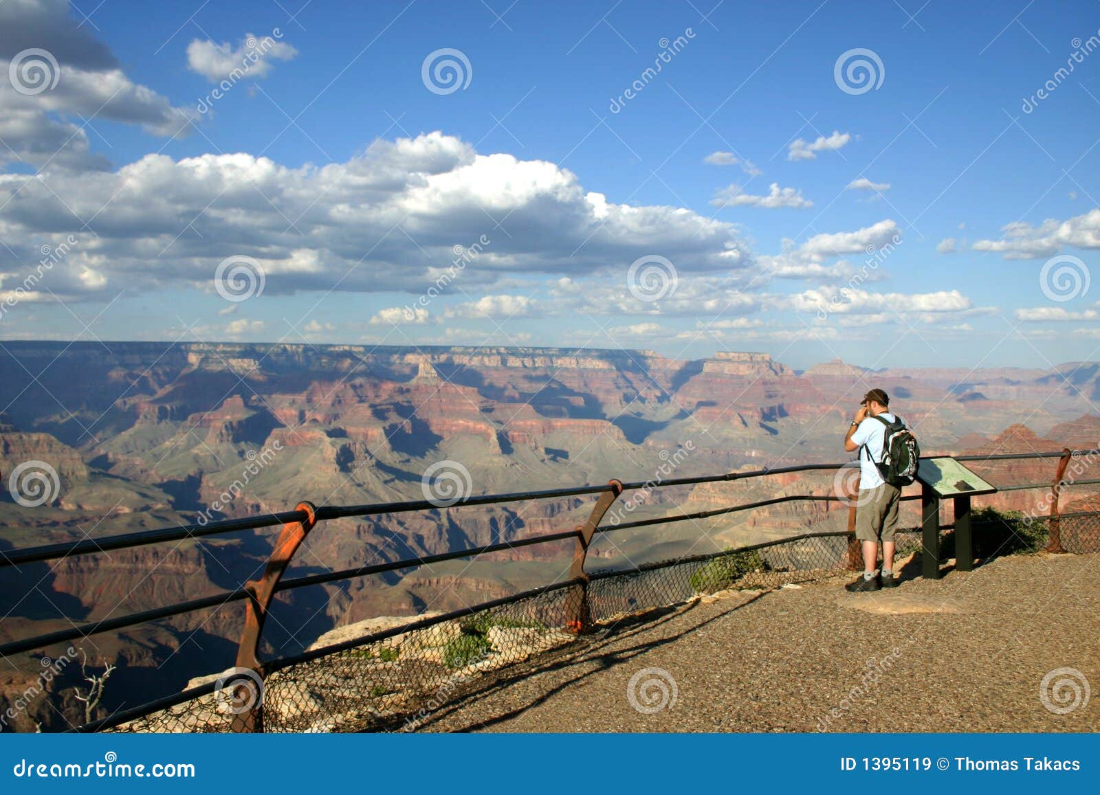 Grand Canyon - Lone Hiker stock image. Image of angel - 1395119