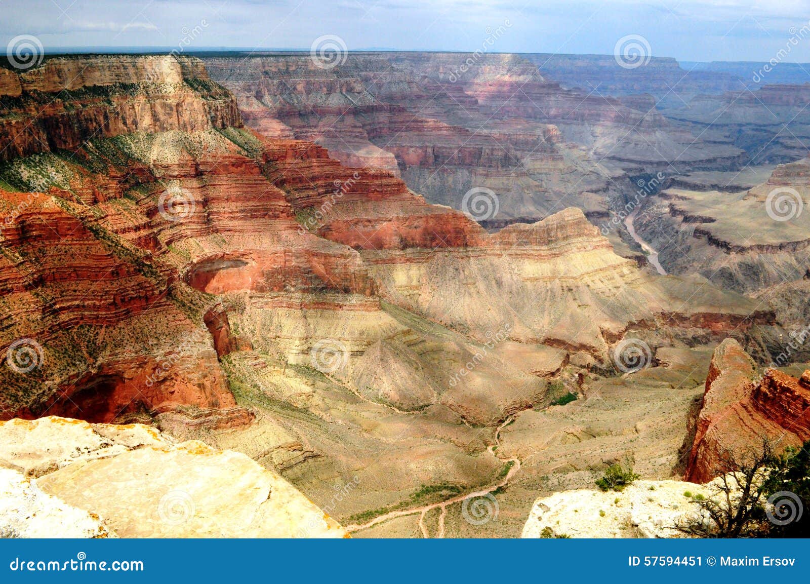 Grand Canyon overlook stock image. Image of sunset, deep - 57594451