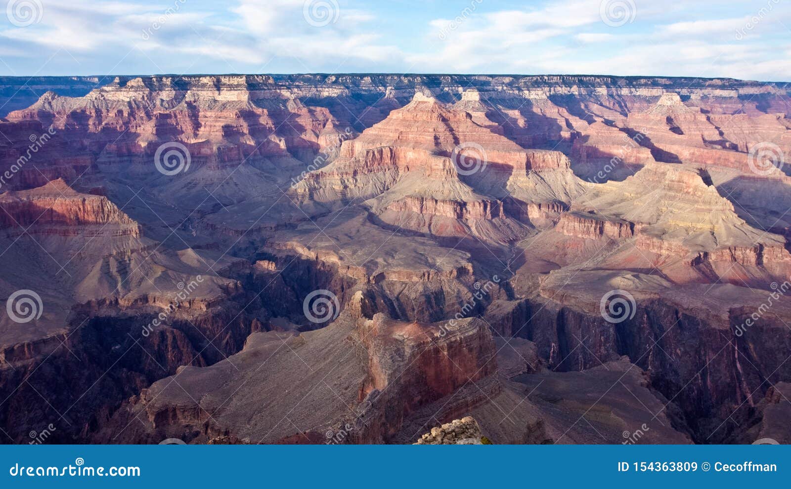 Grand Canyon Panorama stock image. Image of dusk, landscape - 154363809