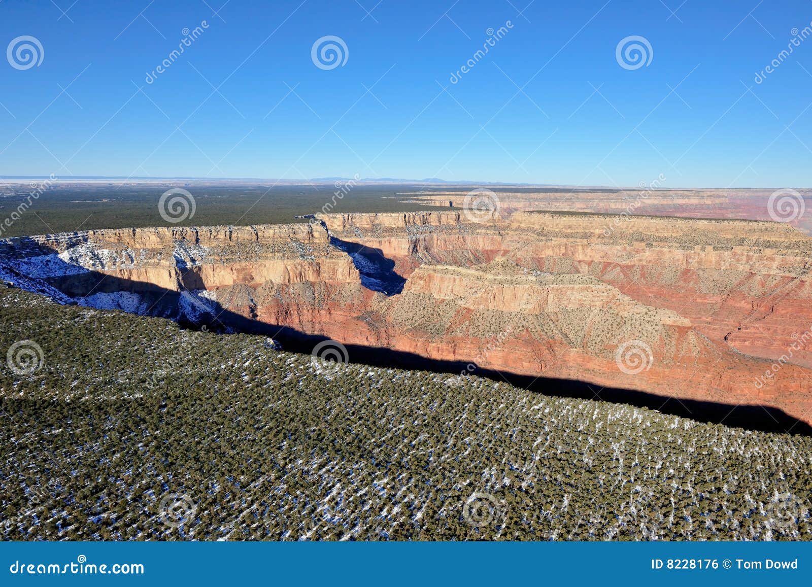 Grand Canyon Plateau Aerial Stock Photo - Image of looking, outdoor ...
