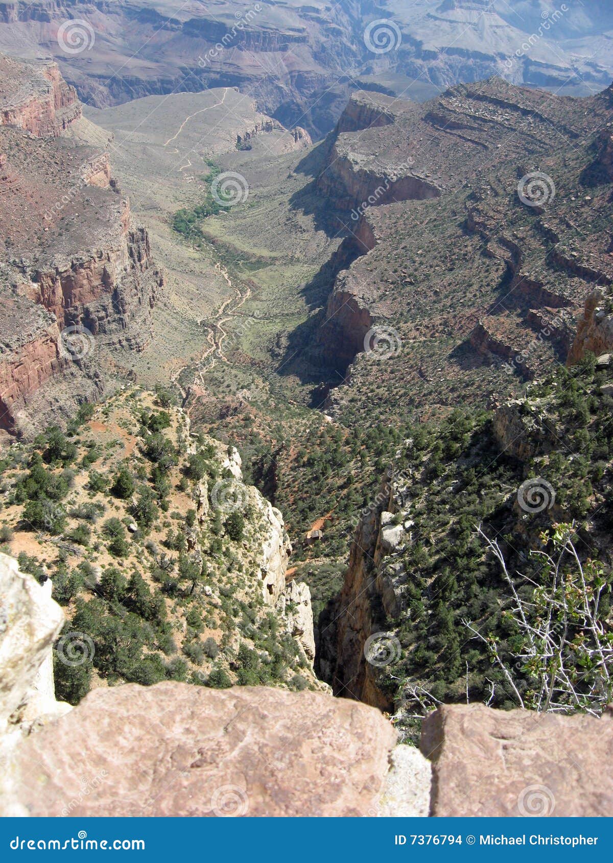 Grand Canyon Plateau Point View Stock Photo - Image of national, grand ...