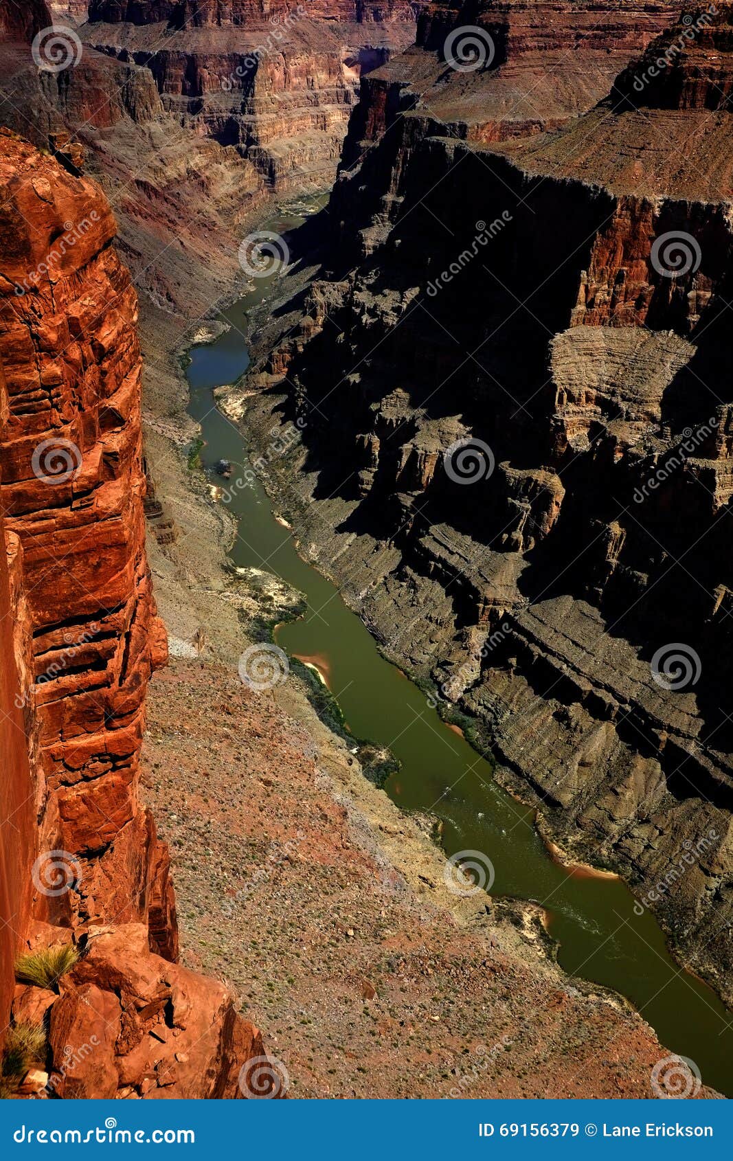 Grand Canyon River Rock Rims Stock Image - Image of remote, outdoors ...